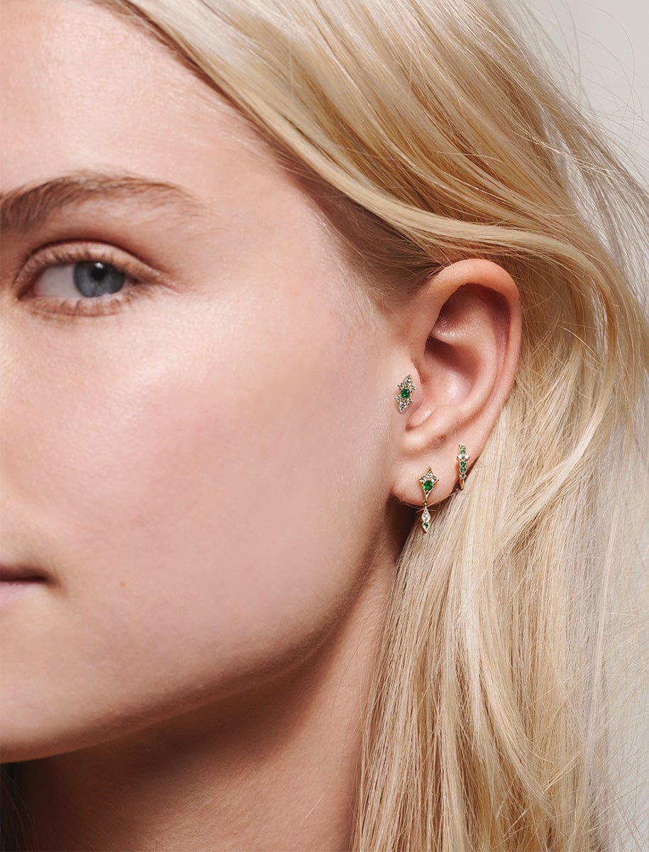 Boucle unique Hope Or, diamants et émeraudes – StoneParis | par Marie ...