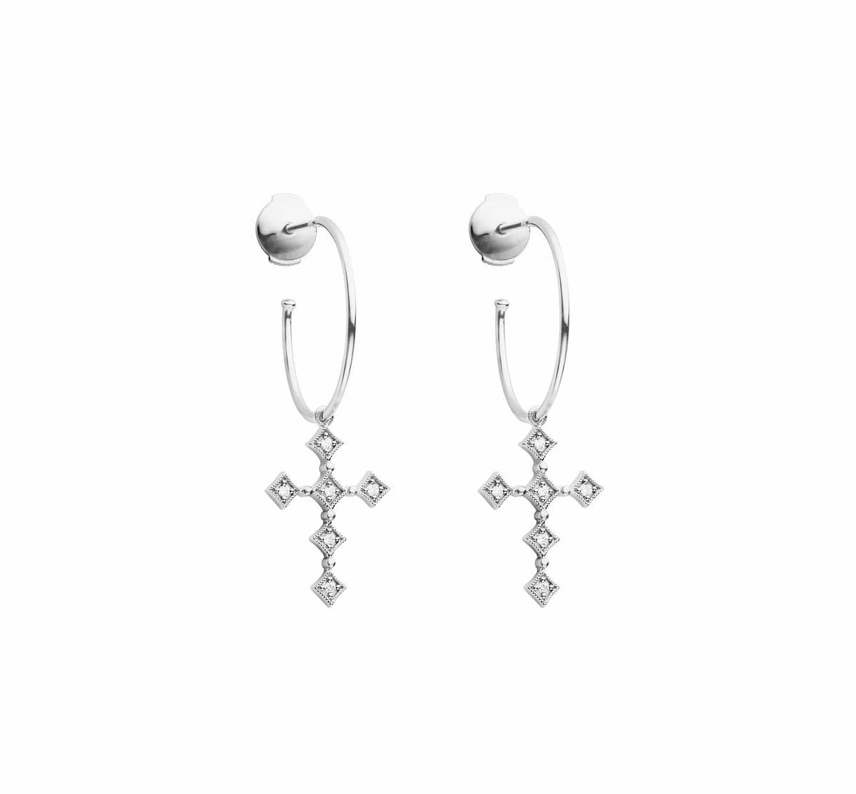 Divine hoops white gold and diamonds Stone Paris – StoneParis | par ...